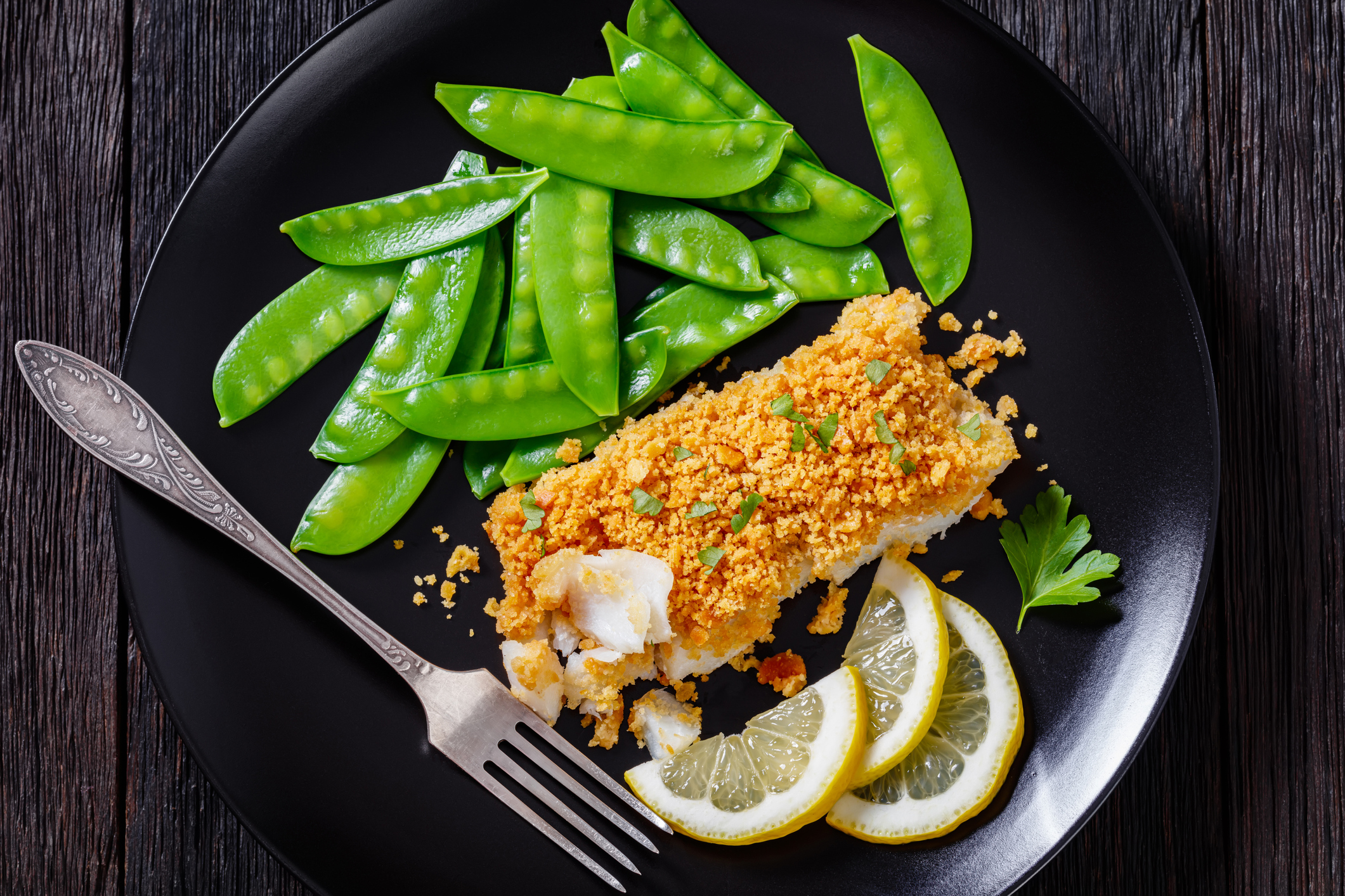 Garlic-Lemon Crumb Topped Black Cod - Weaver Street Market